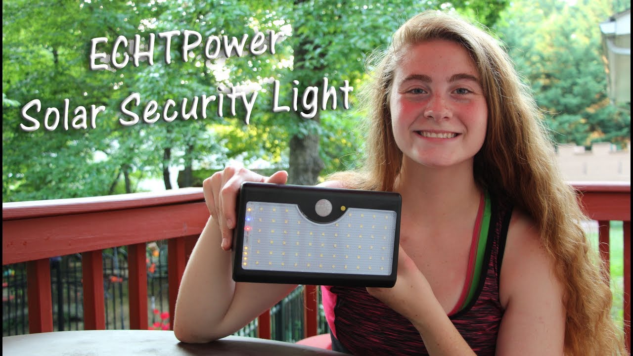 💥ECHTPower  60 LED Solar Security Lights 👀 MOTION SENSOR OUTDOOR LIGHT REVIEW 👉