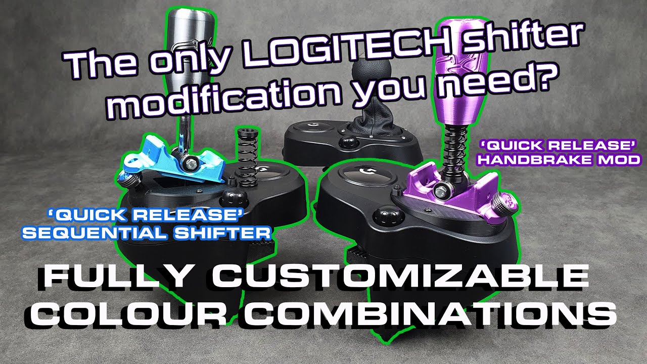 Sequential shifter mod for LOGITECH shifters. G25, G27, G923 etc,. Sequential, Handbrake, H-pat.