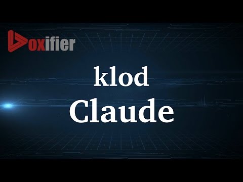 How to Pronunce Claude in French - Voxifier.com