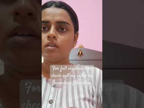 Secondary Education || Unit - I || Education Paper || PG TRB || Explanation in Tamil ||