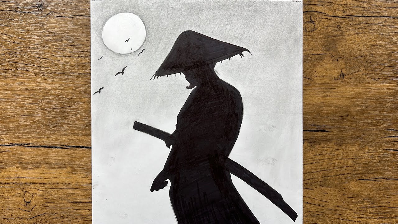 How to Draw a Samurai Step by Step | Easy Anime Samurai Drawing Tutorial 