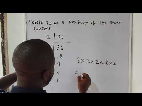 Write 72 as a #product of its #Prime #Factors.