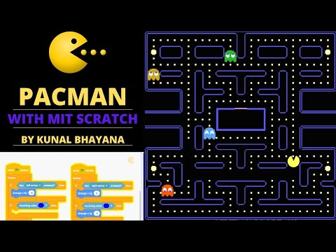 Pacman Game with MIT Scratch Block Programming.