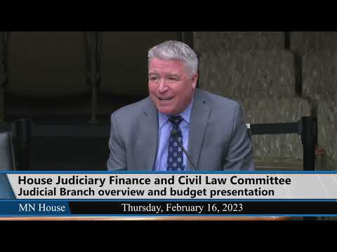 Minnesota Judicial Branch budget request 2/16/23