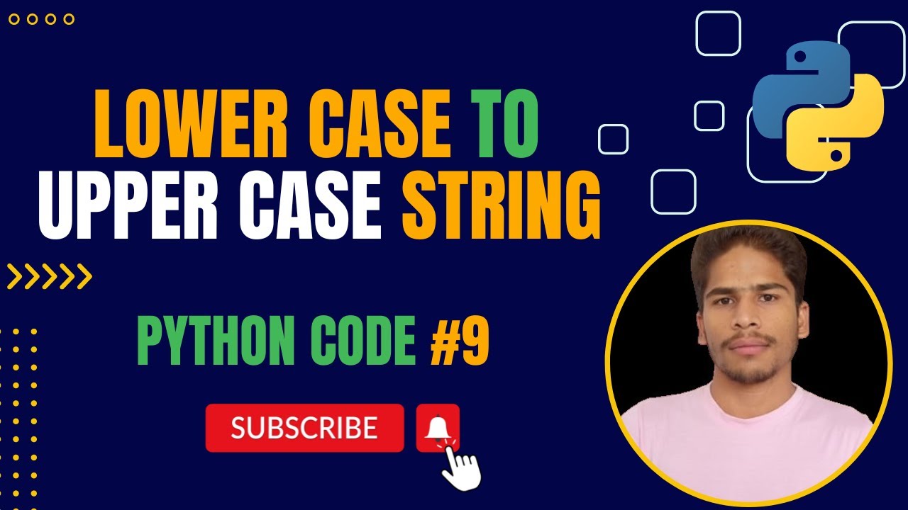 Change string in UPPER CASE without inbuilt method in Python || Python Code Series || I-TECHLEARNING