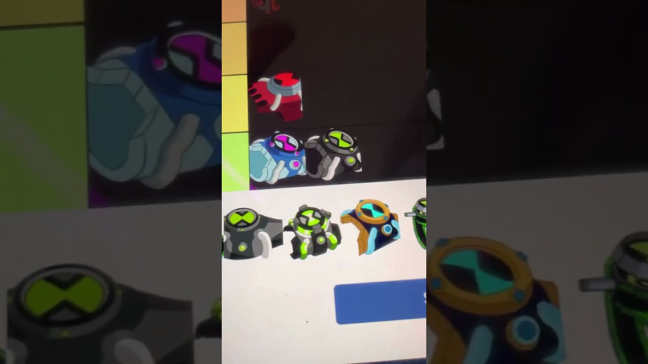 The Ben10 omnitrix tier list and I have a cold