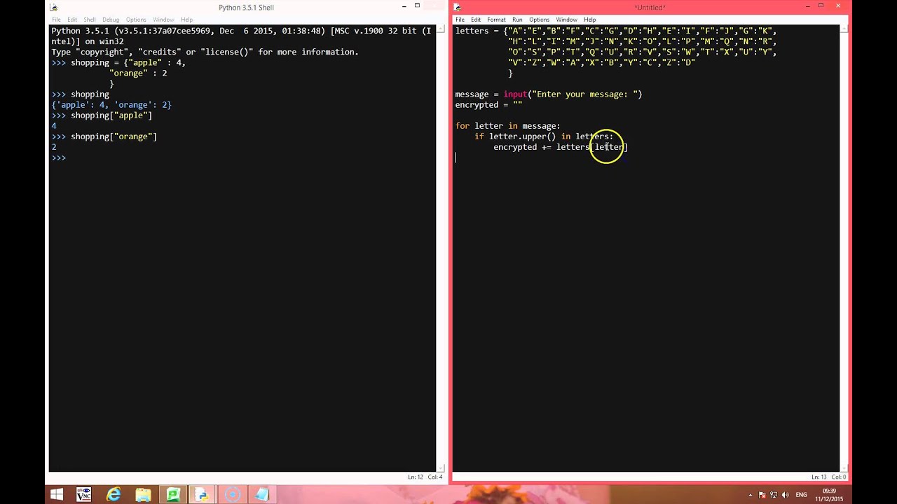 Encryption using a dictionary [Part 1]