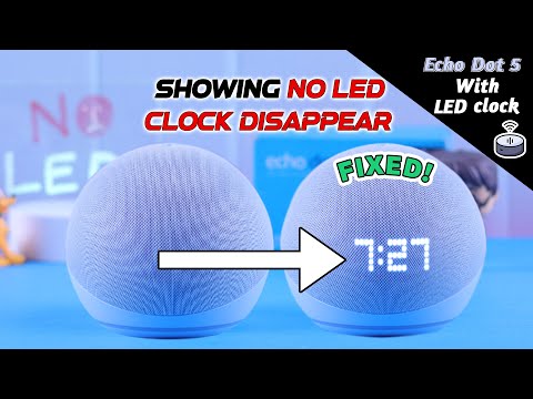 Turn On / Off Clock Display on Echo Dot 5th Gen! - Fix Clock Not Showing!