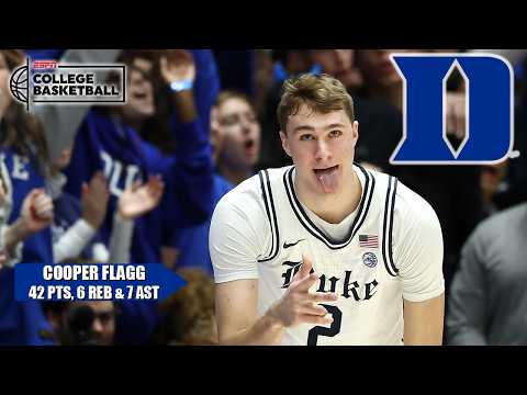 COOPER FLAGG SETS NEW ALL-TIME ACC FRESHMAN SCORING RECORD π₯ 42 PTS vs. Notre Dame π₯ | ESPN CBB