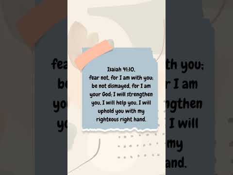 bible verse Isaiah 41:10,