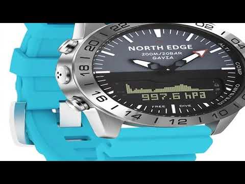 NORTH EDGE Men‘s Dive Sports Digital watch Military Army Luxury Full Steel Business Waterproof 200m