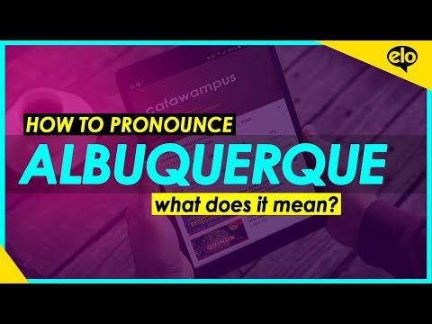 How To Pronounce Albuquerque | With Definition or Examples