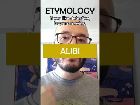 ALIBI 🕵️ quick etymology #EnglishEtymology #LatinEtymology #shorts