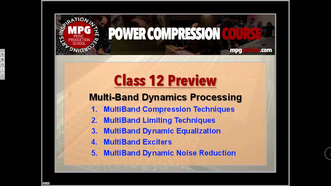 Power Compression Course Class 12 Preview: MultiBand Dynamics Processing