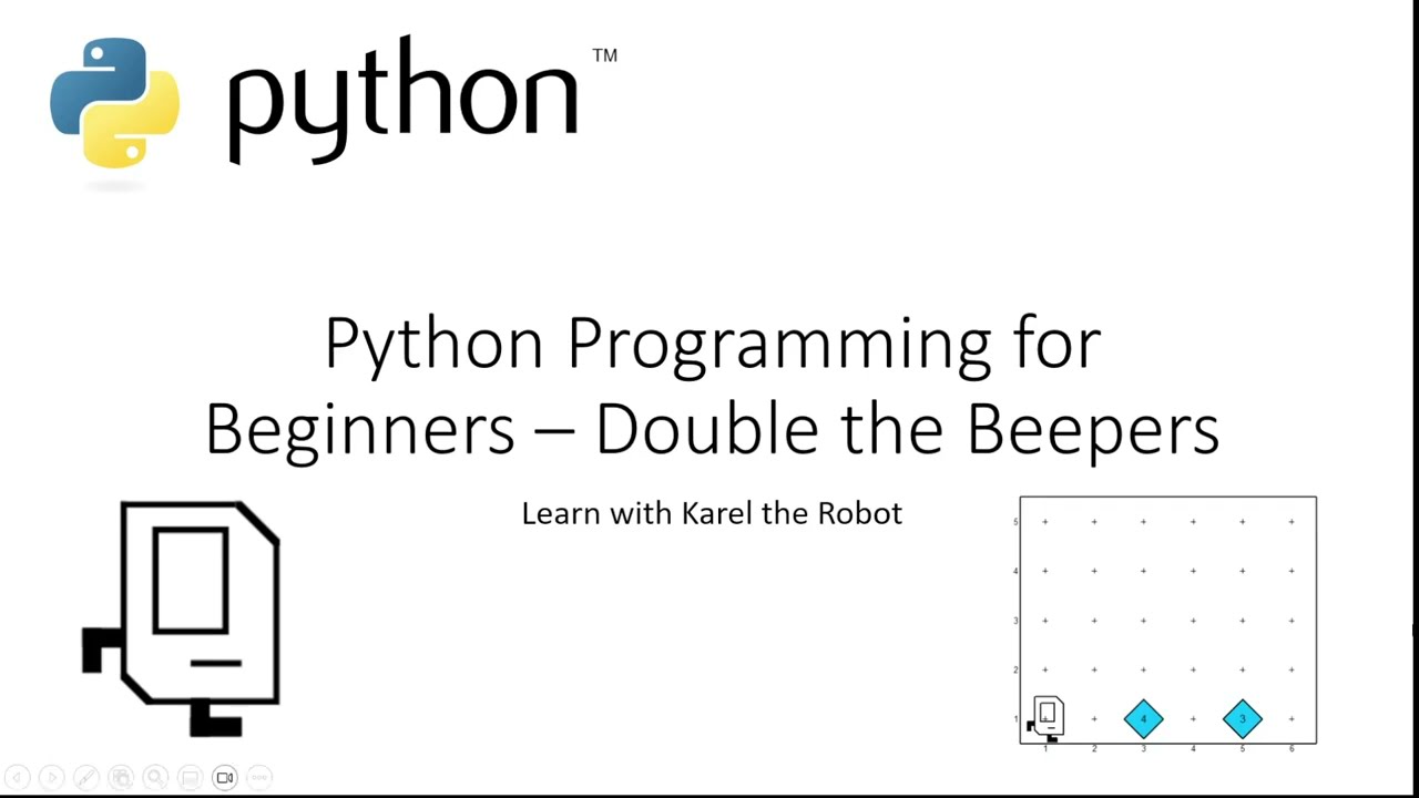 Python Programming for Beginners – Part V: Double the Beepers with Karel the Robot