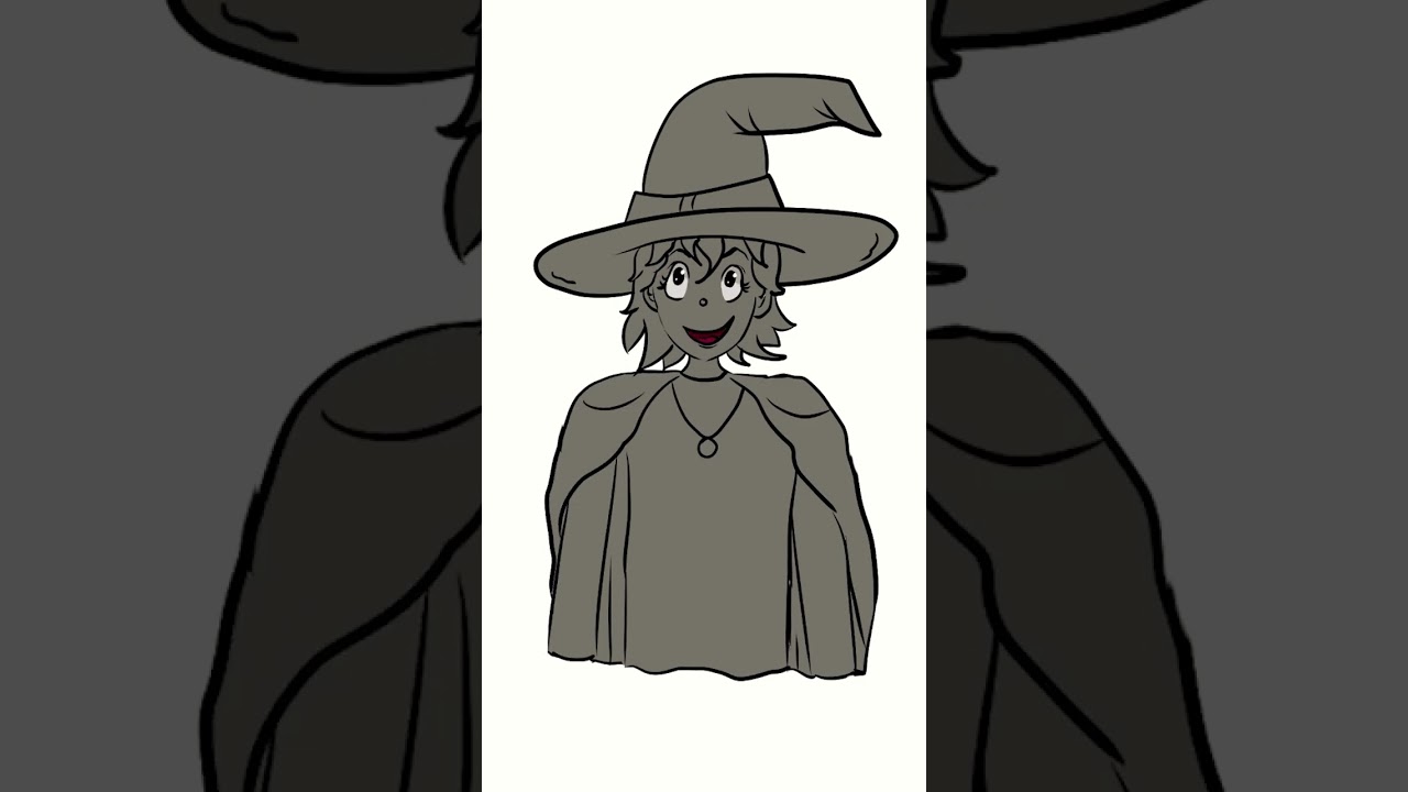 Draw a Witch - testing out Deviantart tutorials and little exercises