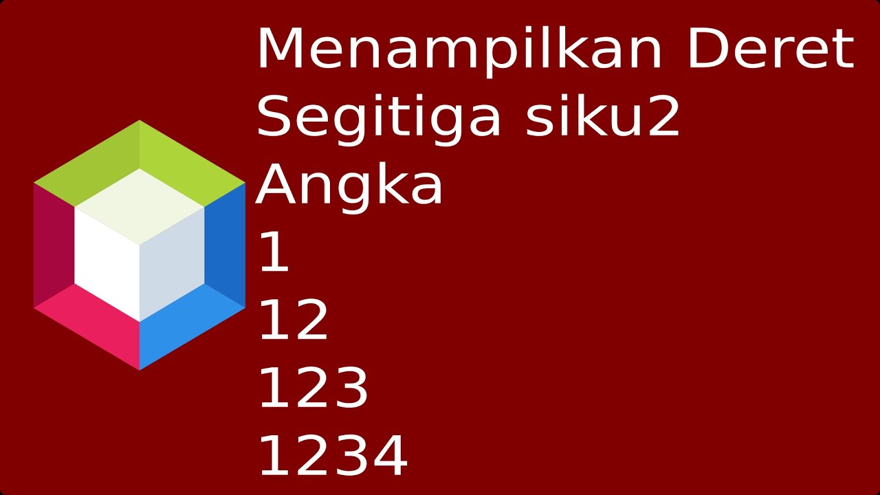 Menampilkan Segitiga siku-siku angka pada java