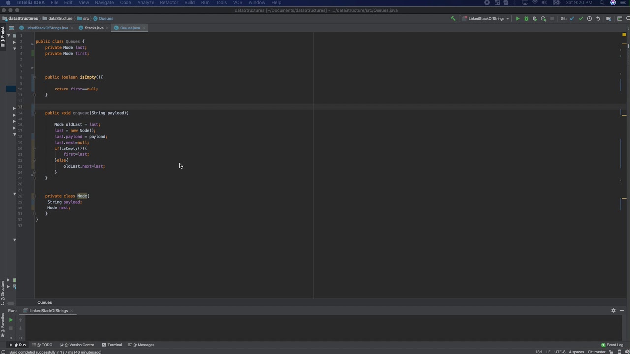 queue data structure Java implementation