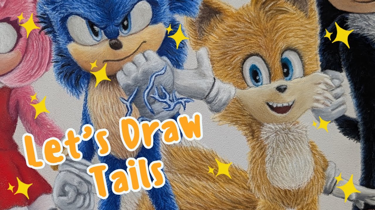 Tails the Fox Drawing | Sonic Movie 3 | Sonic the Hedgehog
