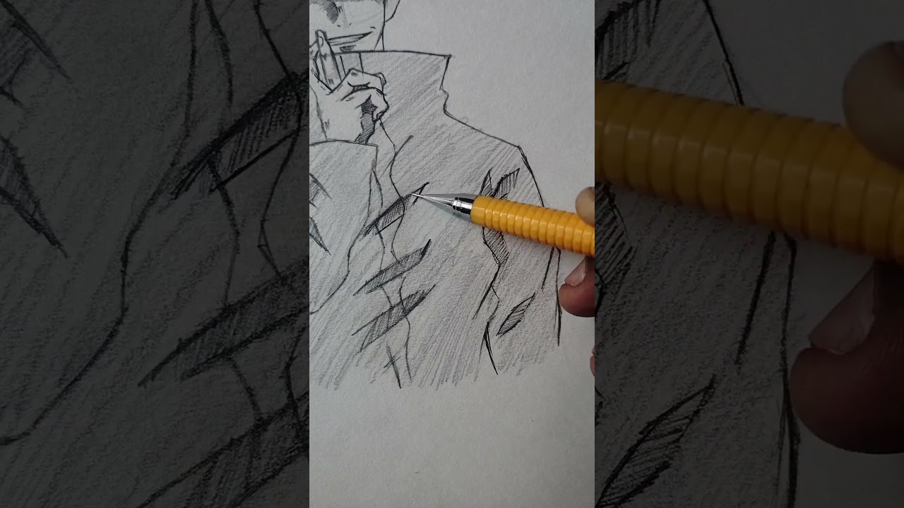 Draw ✨ gojo with domain expansion #like #subscribe #animedrawing #jujutsukaisen #trending