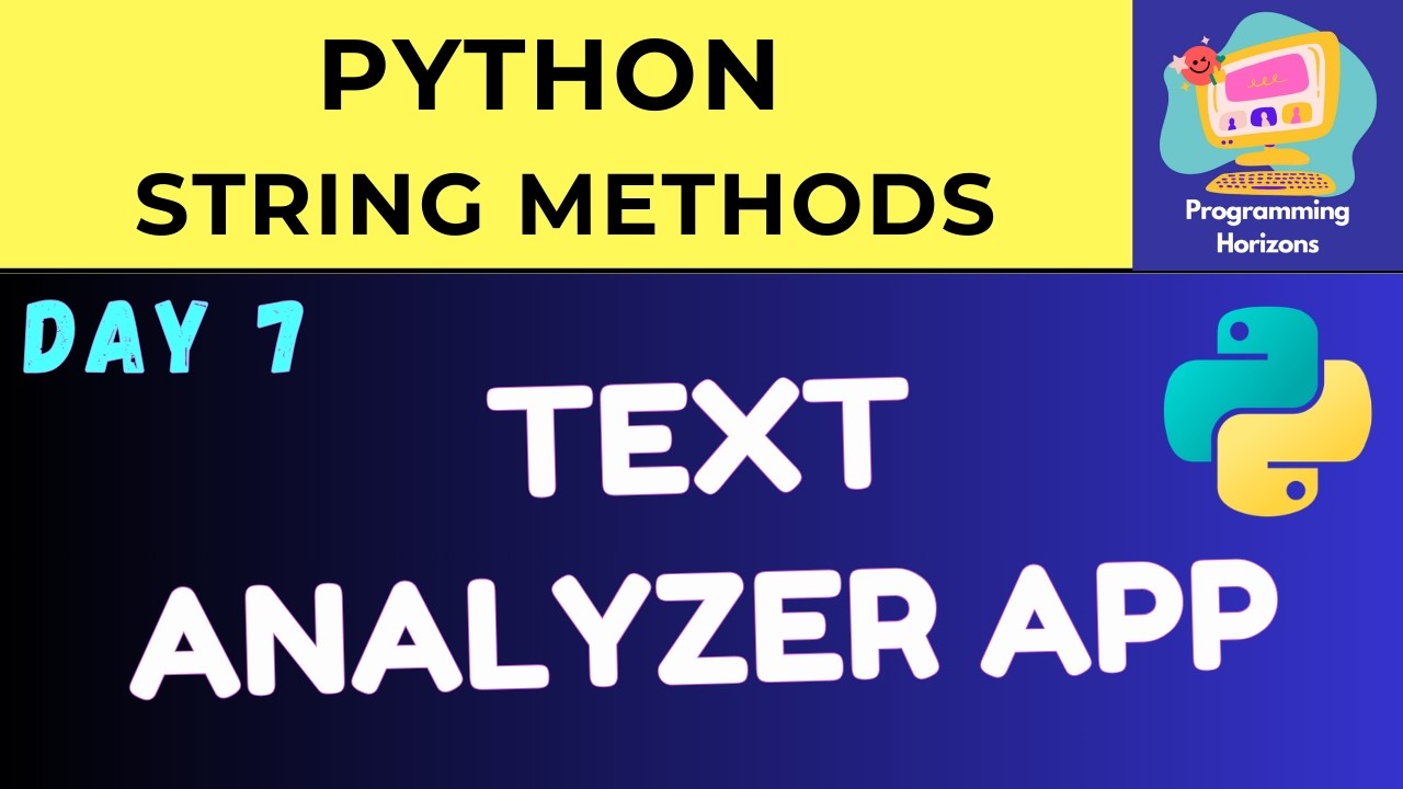 Build a Text Analyzer in Python: Word & Character Counter Project For Beginners