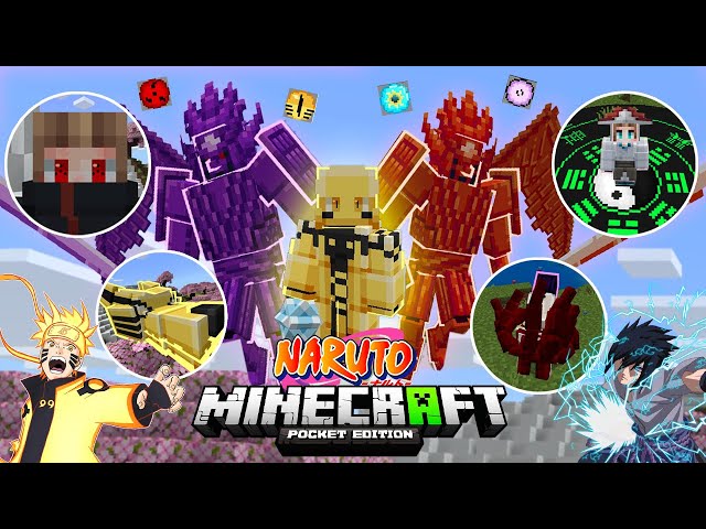 รีวิวแอดออน "นารูโตะสุดโหด พลังสุดเทพ!" ใน Minecraft มือถือ?🔥 (Naruto ...