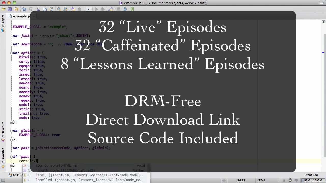 Let's Code: Test-Driven Javascript - Kickstarter Intro