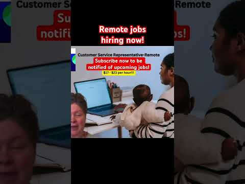 Apply NOW! Remote job openings! Work from Home