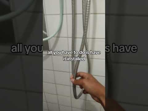 shower installed in the bathroom