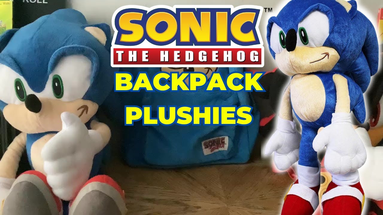 Awesome Sonic The Hedgehog Backpack plushies