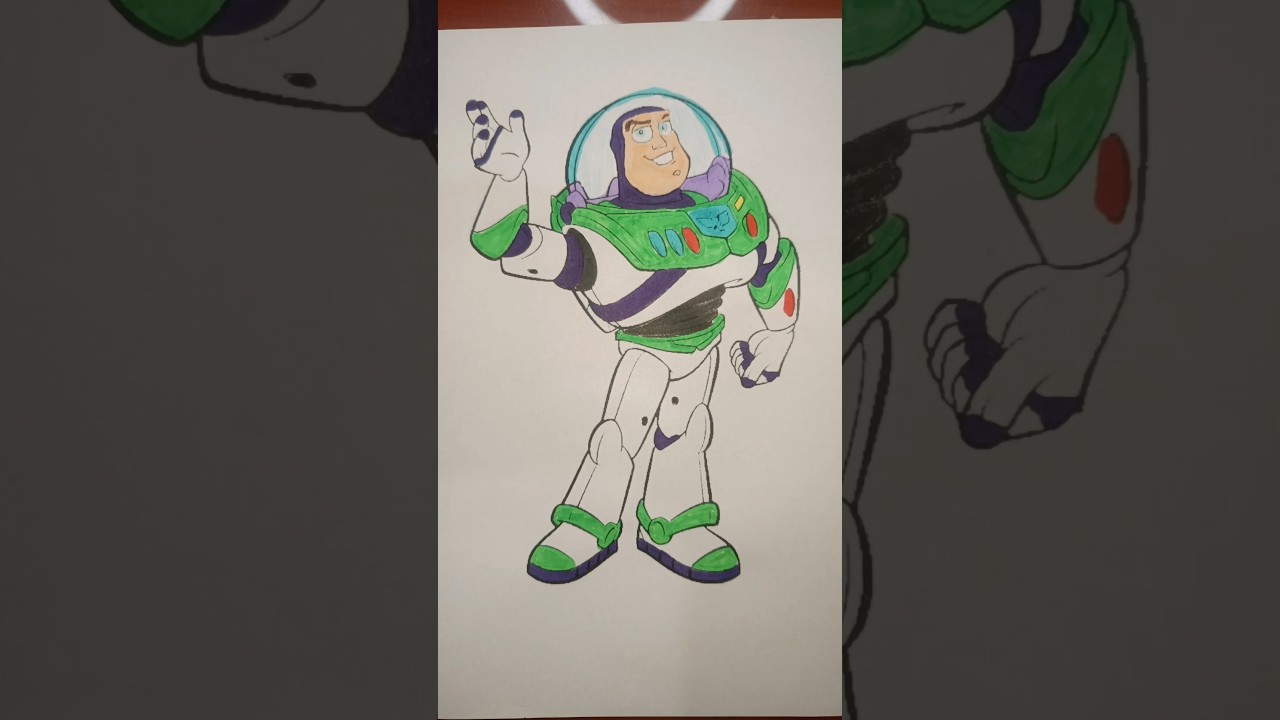 PINTANDO Buzz Lightyear CON LOS COLORES QUE ELIJA MI HIJA