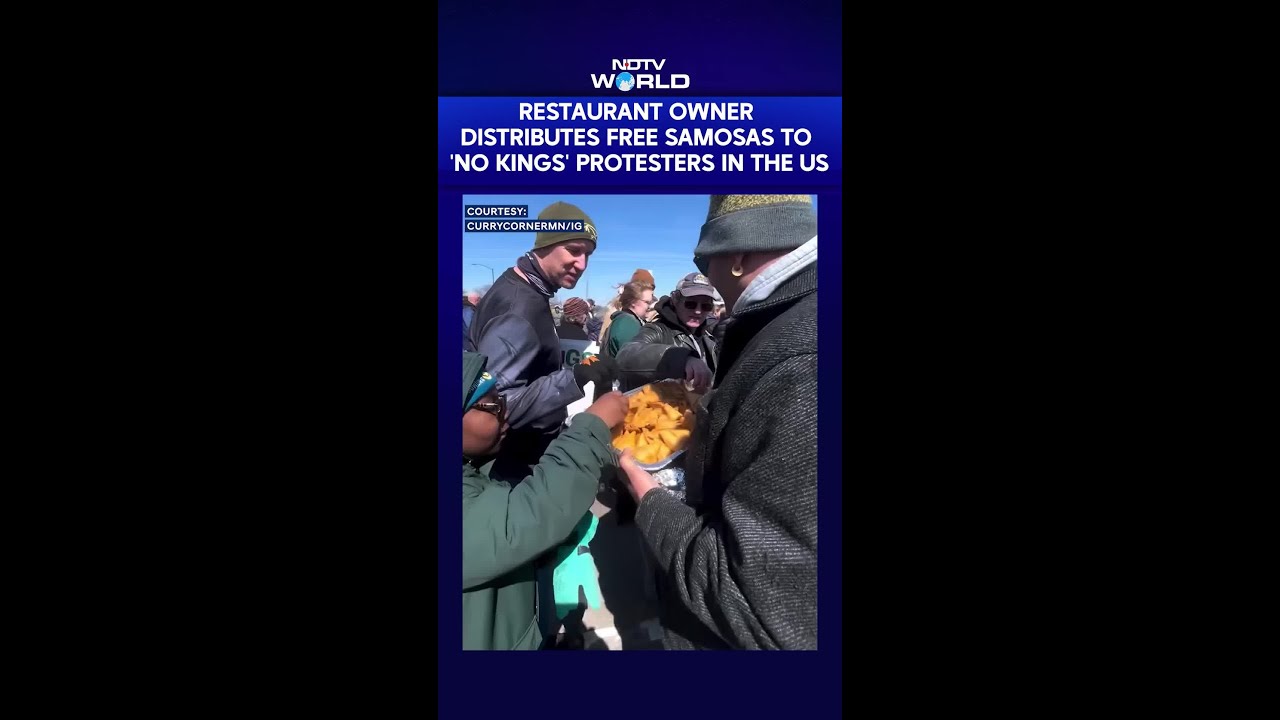 Restaurant Owner Distributes Free Samosas To The ‘No King’ Protesters In The US