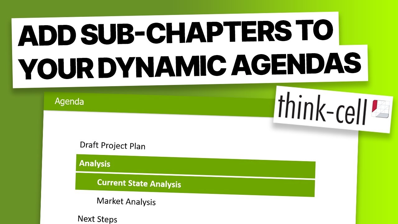 How To Add Sub-Chapters To Think Cell Agendas
