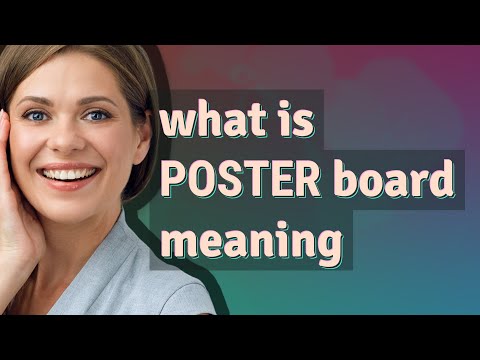 Poster board | meaning of Poster board