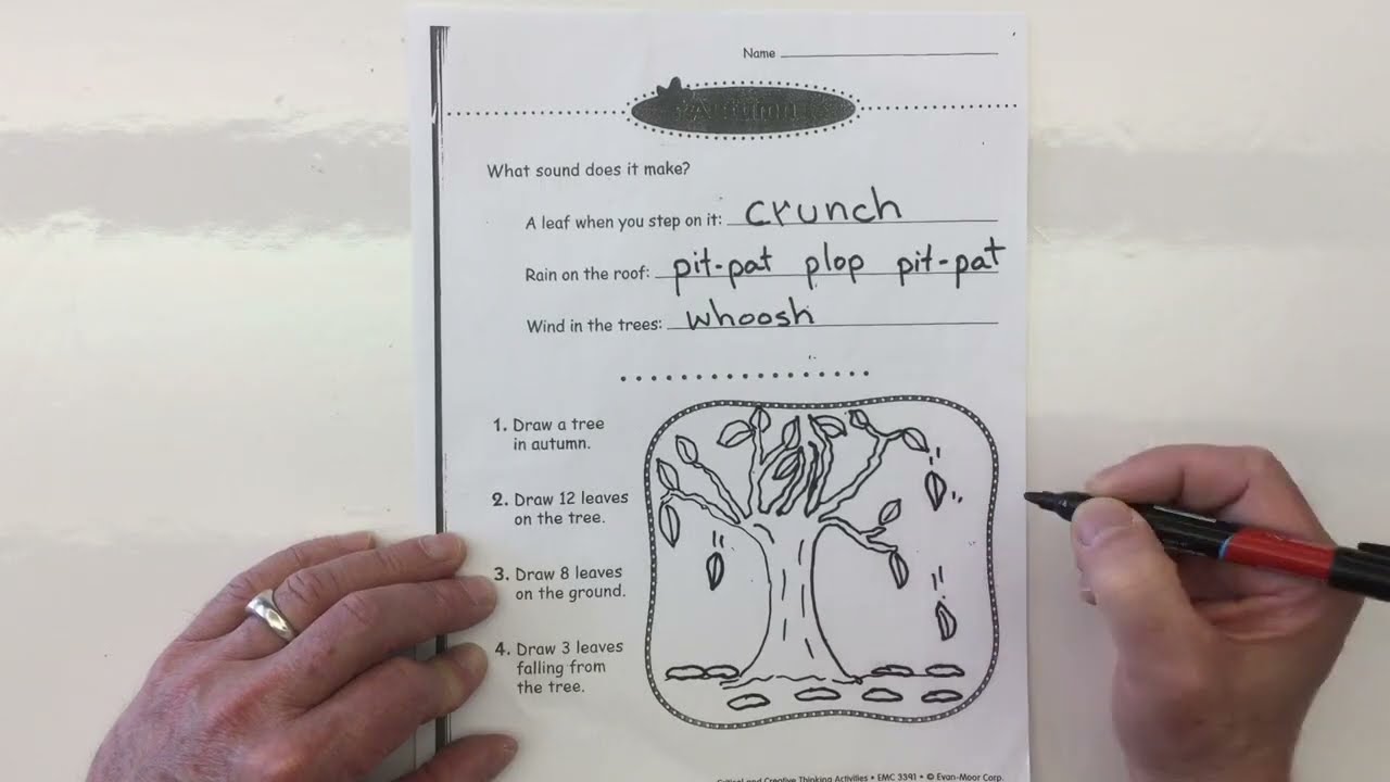 Autumn worksheet page 2