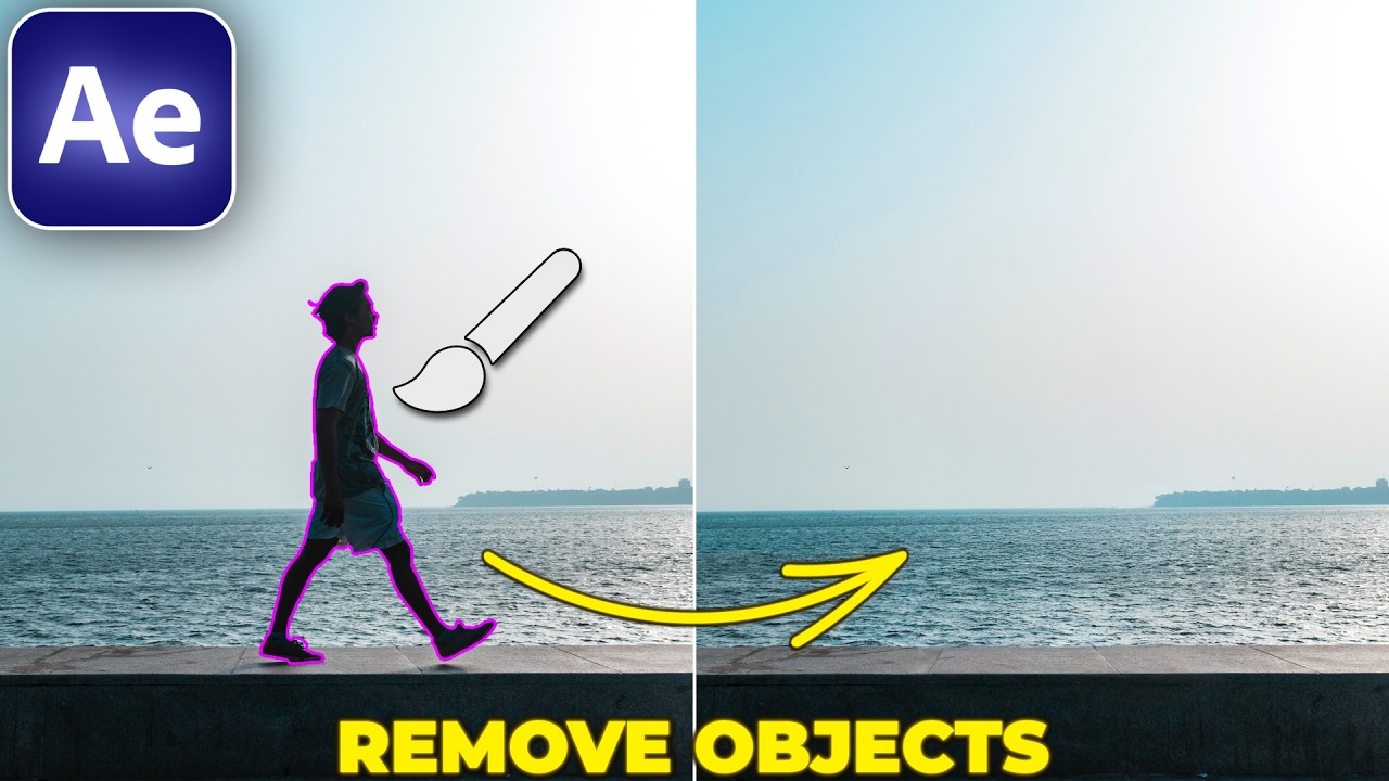 How to REMOVE OBJECTS FROM VIDEO in After Effects