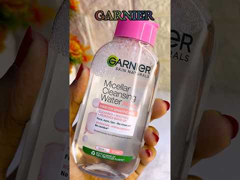 Bye-bye,makeup wipes—hello,micellar water! One step to a clean,fresh face🩷#Skincare #Garnier #PR