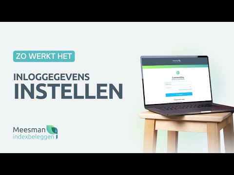 Inloggegevens instellen - Zo werkt het