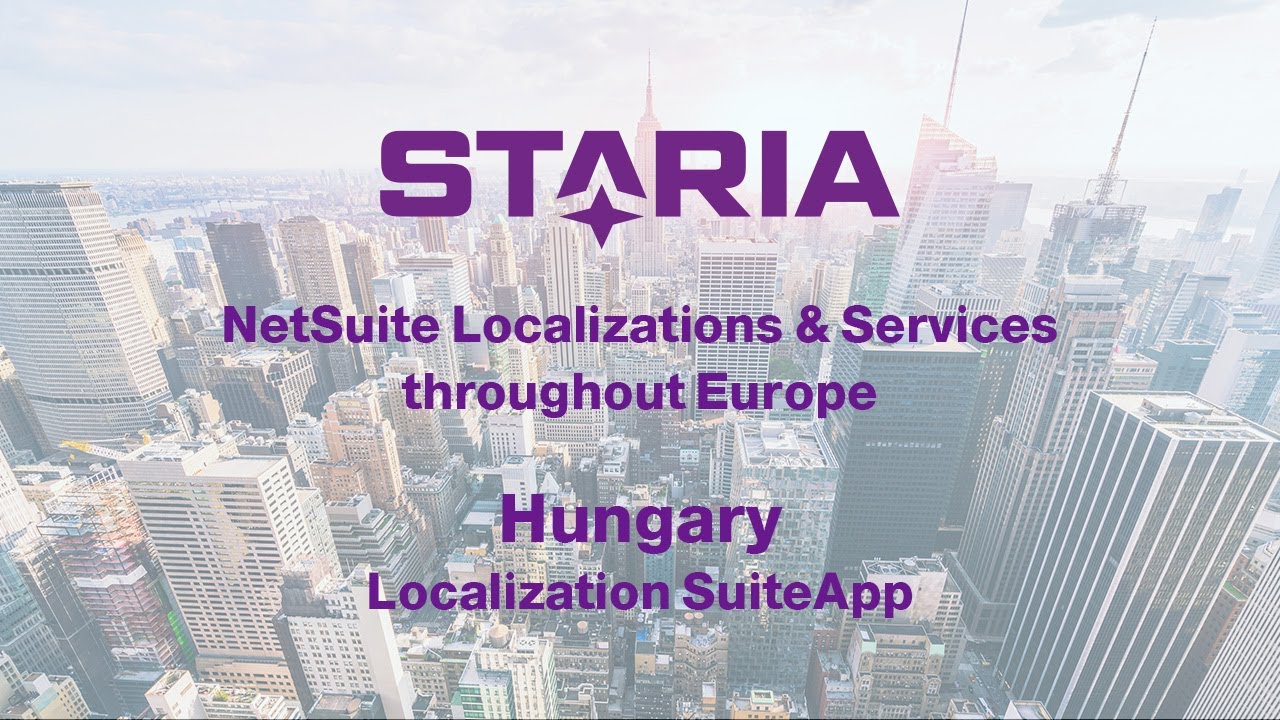 Staria's NetSuite localization for Hungary