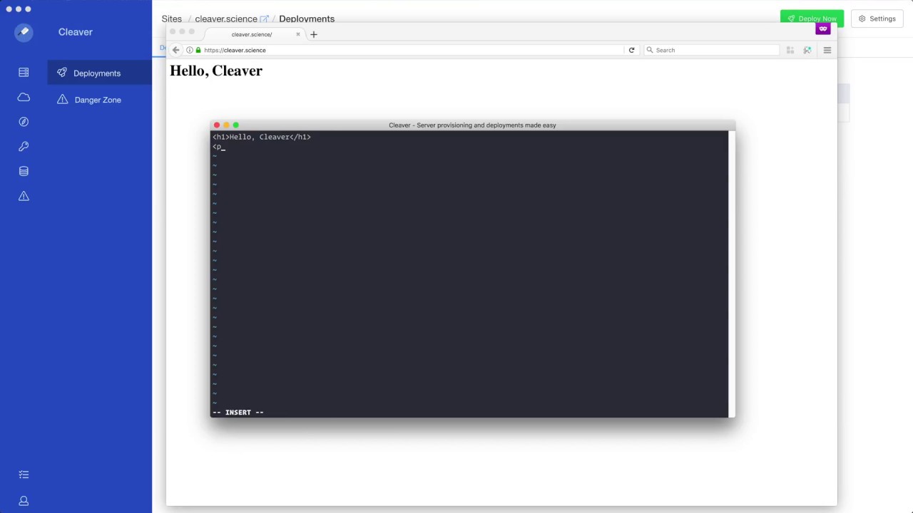 Zero downtime deployment of a static web app with Cleaver