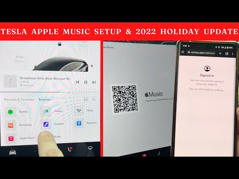 Tesla Apple Music Setup & 2022 Holiday Update