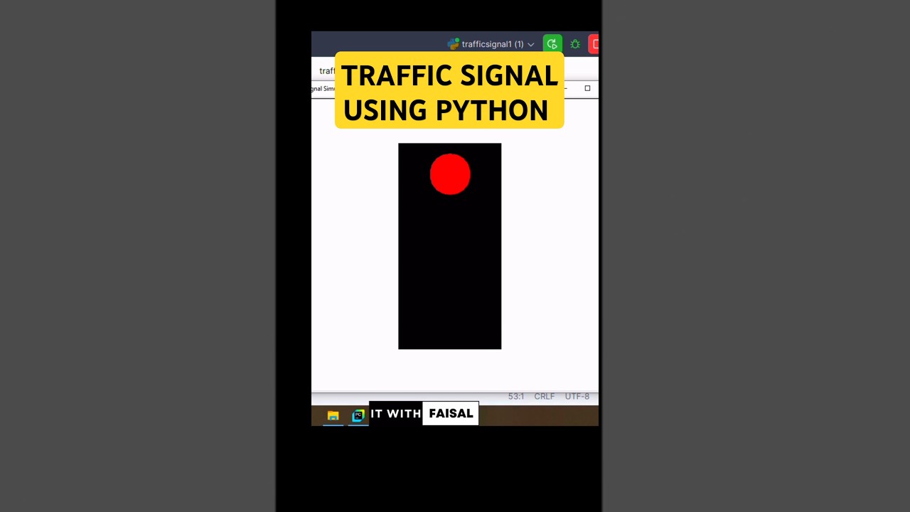 I Made a Traffic Signal Using Python | Easy Python Project For Beginners #python #trafficsignal