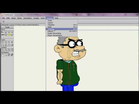 Creating, Saving and Combining Actions in Anime Studio Pro
