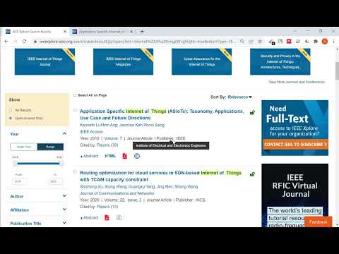 How to Find Good Reference from IEEE Xplore with Full PDF and Open Access Document