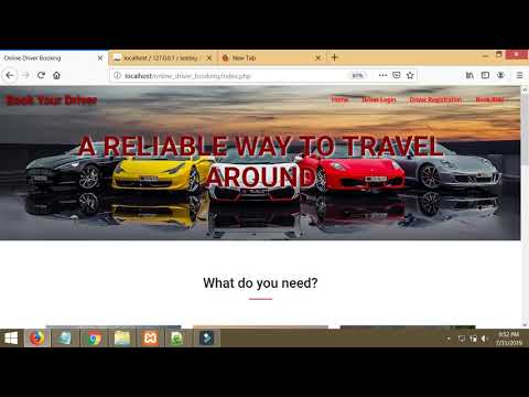 Learn Online Driver Booking Project PHP MYSQL Bootstrap | By Pankaj ...