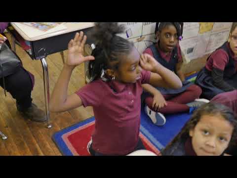 Co-teaching a Mini lesson in an ELL First Grade Classroom