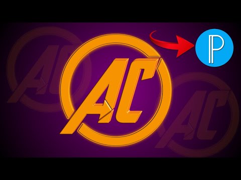 How To make New amazing [AC] Logo in pixellab creating tutorial
