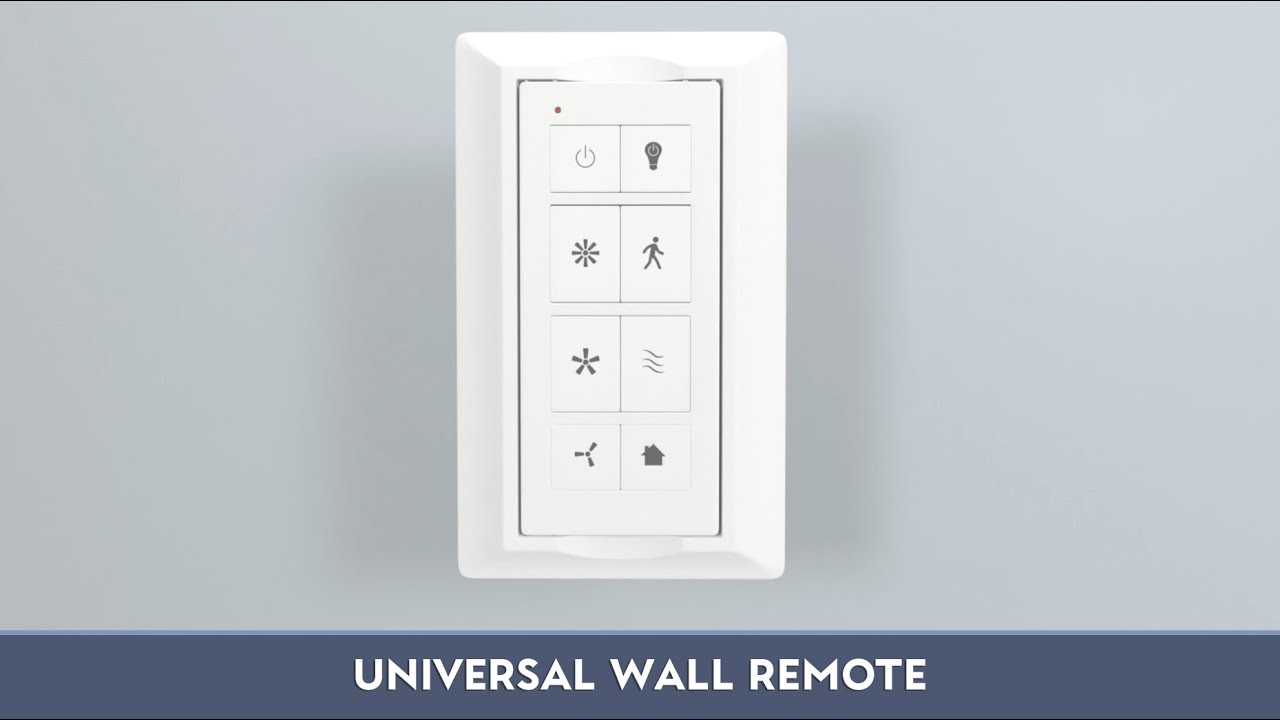 Universal Ceiling Fan Remote Control Kit with Wall Mount  by Prominence Home
