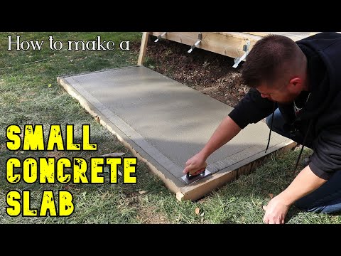 Concrete pad for beginners // DIY