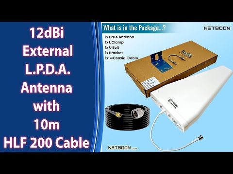 NETBOON: Boost GSM Router Wifi Signal! 5G 12dBi LPDA External Antenna Review & Installation Guide